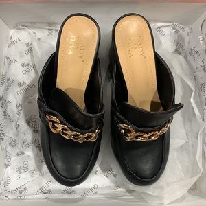 Dolls Kill | Shoes | Dolls Kill Noir Of Course I Did Platform Mules 7 2 ...